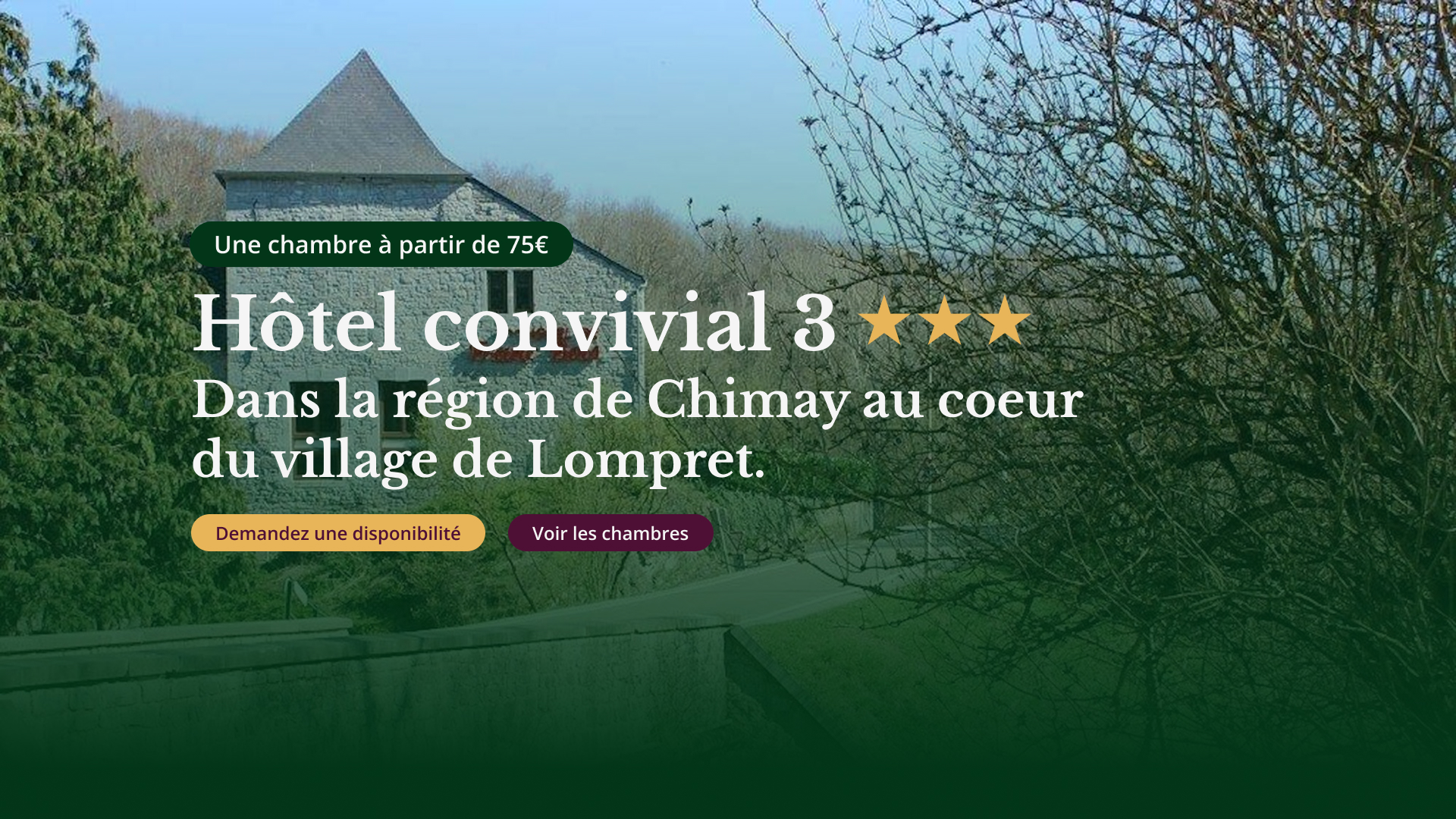 Hôtel de franc bois - Région de Chimay au coeur de Lompret
